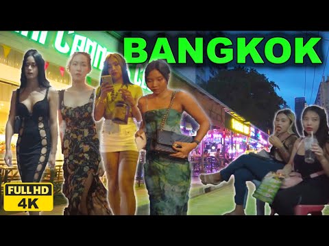 Bangkok Night Life Scenes Sukhumvit, Soi 4 Nana, Soi 7, Soi 11 - Thailand July 2023 - Bangkok ...
